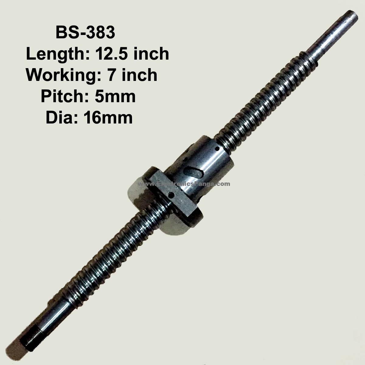 16X5 TBI MOTION CNC Ball Screw With Nut 5mm Pitch 7inch Working And 12 16X5 TBI MOTION CNC Ball Screw With Nut 5mm Pitch 7inch Working And 12